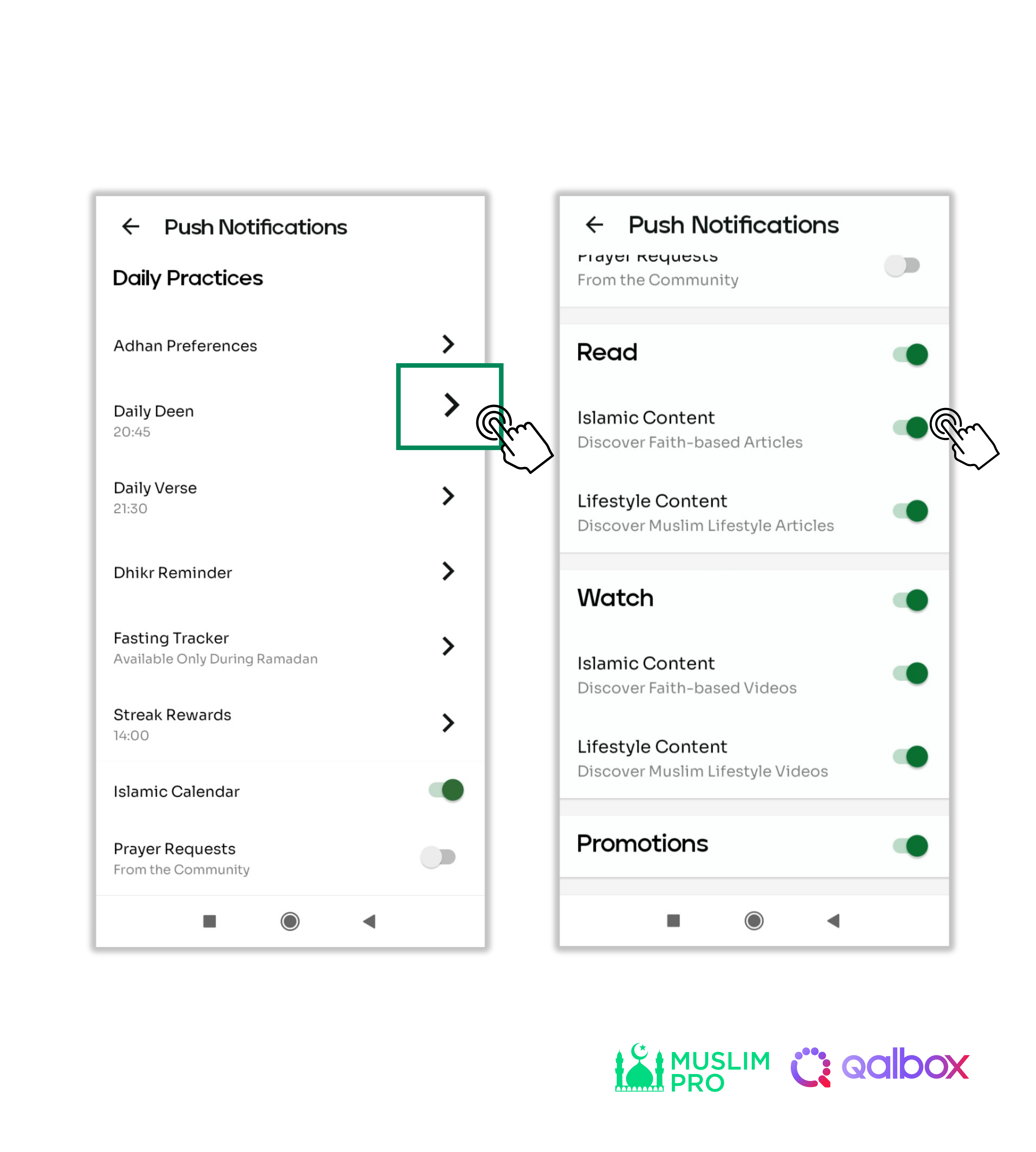 How to use the Notification Center – Muslim Pro & Qalbox - Help Center