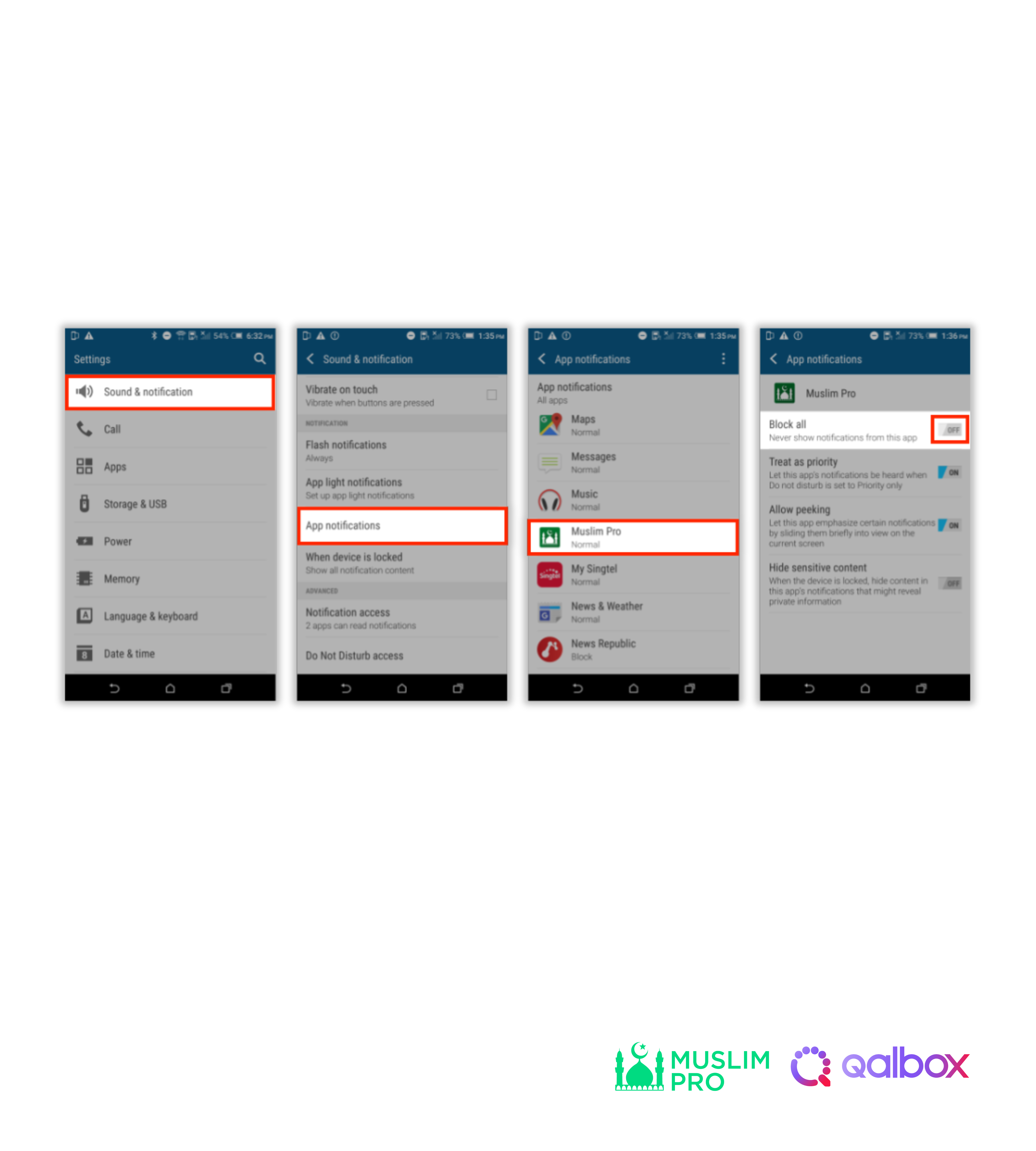 Android Notifications Settings for Muslim Pro app – Muslim Pro & Qalbox ...