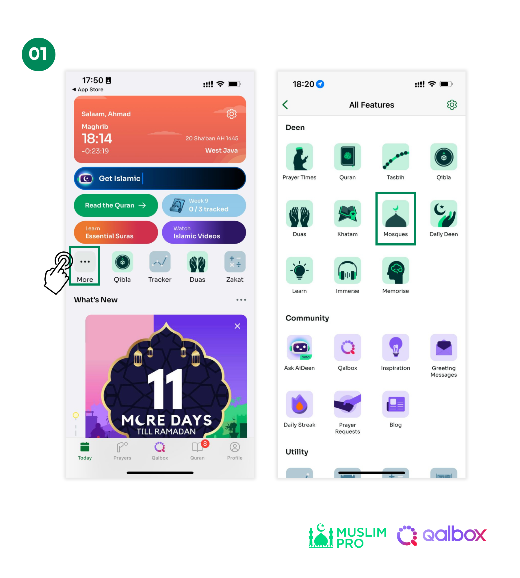 Mosques & Halal restaurant in Muslim Pro app – Muslim Pro & Qalbox ...