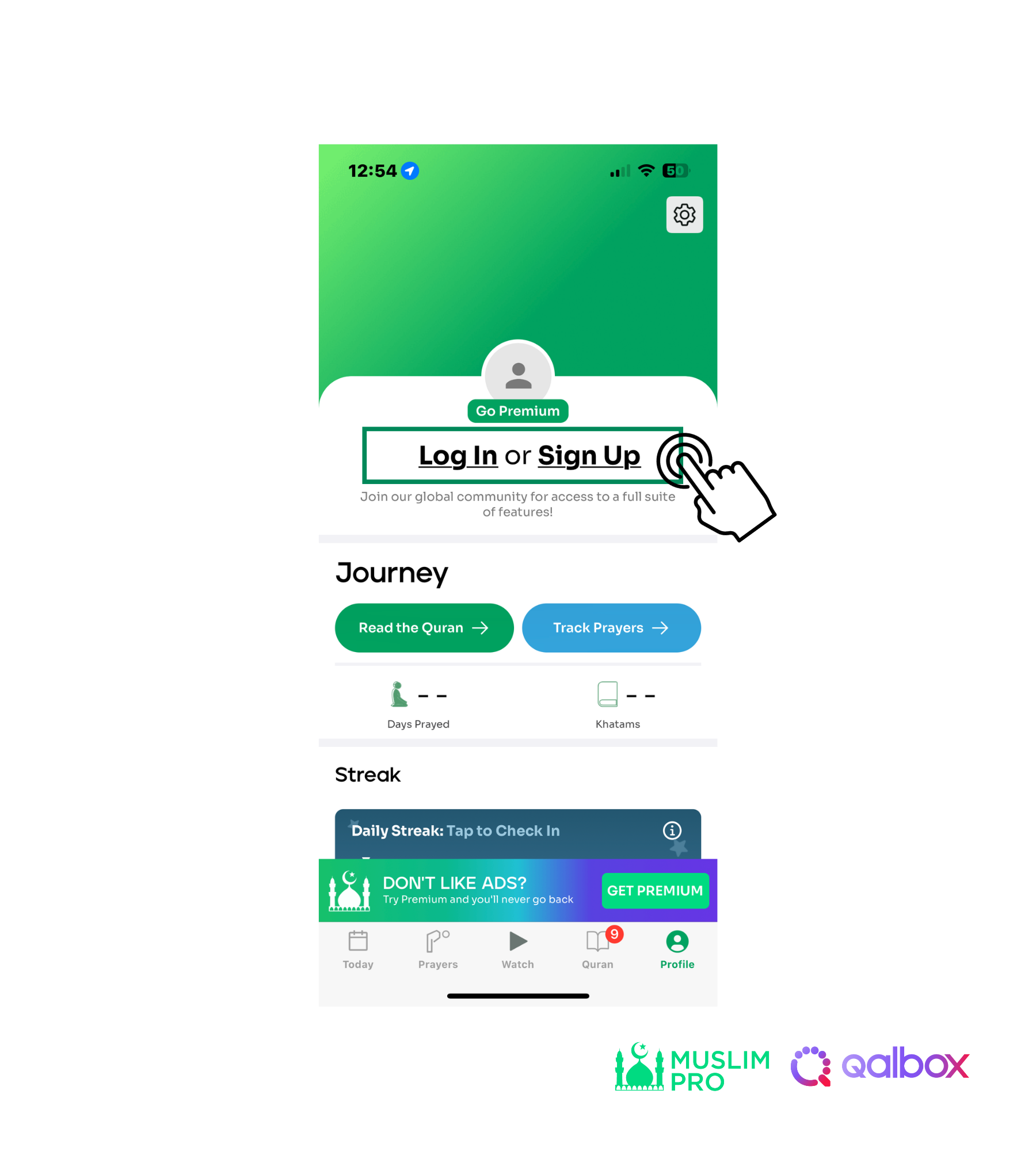 How to log in to Muslim Pro & Qalbox – Muslim Pro & Qalbox - Help Center