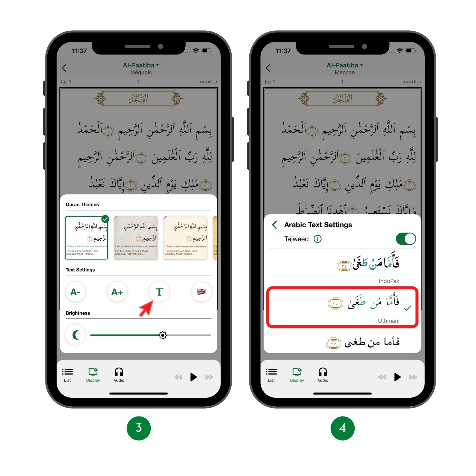 How To Change Arabic Text For Quran Muslim Pro Help Center