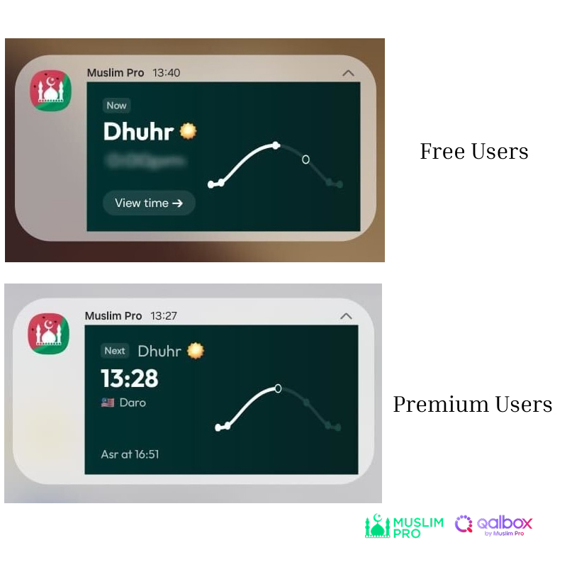 Setting Android Live Notification Widgets – Muslim Pro & Qalbox - Help ...